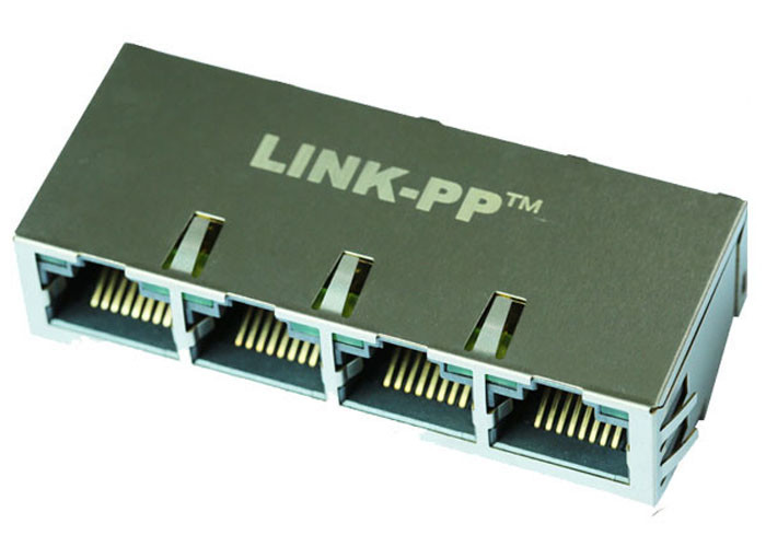 ARJM14A4-811-BB-EW2 Quad Port 5G Base-T Multi-port RJ45 Connector
