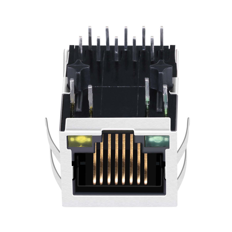 Single Port 10/100Base-T POE RJ45 Jack Connector LPJ4320GENL R/A ...