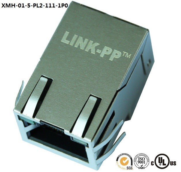 Single Port POE RJ45 Connector Side Entry Shielded XMH-01-5-PL2-111-1P0