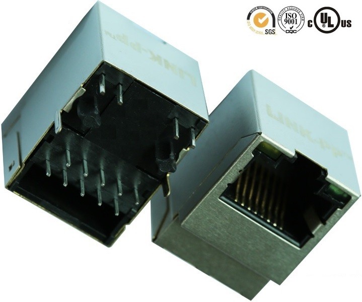 1840417-3 Magnetic 100Base-TX Rj45 LPJD0711BENL Ethernet Right Angle RJ45