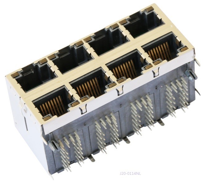 LPJ47312A43NL Cross J20-0114NL Conn Rj45 2x4 Jack For Industrial Network