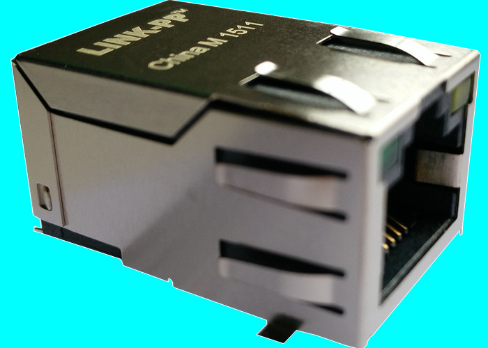 RJSL-002TC1 SMT RJ45 Connector LPJ19406AGNL Single Port With 10 / 100 ...