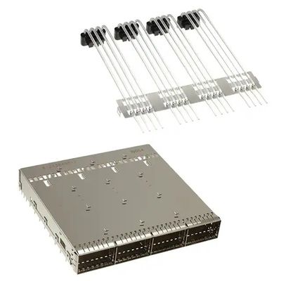 QSFP / QSFP+ / QSFP28 Cage Assembly Manufacturer Press-Fit EMI Shielded