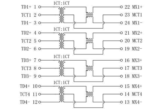 Buy 100 1000 base t gigabit ethernet transformer, Good quality 100 1000 ...