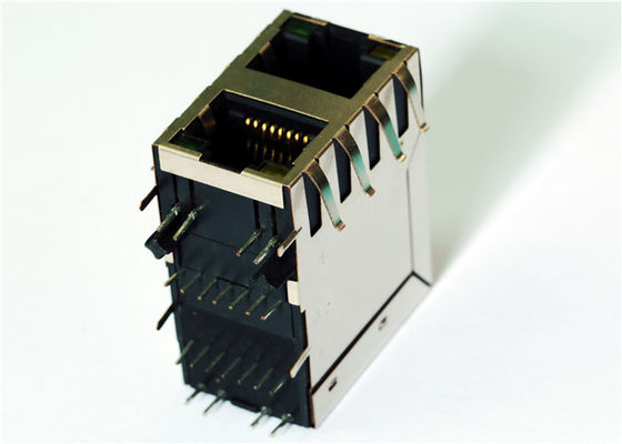 RJ45 Multi-Port Jack 1xN / 2xN, 10/100/1000Base-T | Magnetics, PoE ...