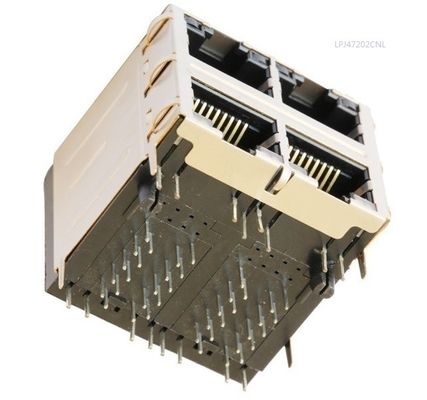 RJ45 Multi-Port Jack 1xN / 2xN, 10/100/1000Base-T | Magnetics, PoE ...