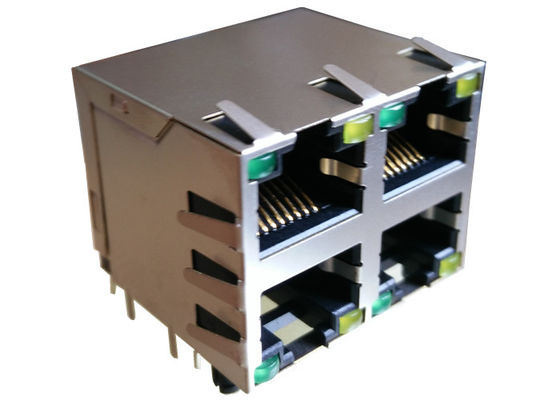 Molex Modular jack Top / Side Eentry Low Profile Modjack Ganged Stacked ...