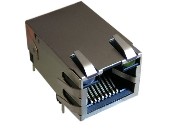 0817-1G1T-21 Staggered Pin Magjack Rj45 connector with integrated 10 ...