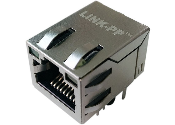 HFJT1-RP48-L12RL Modular Connectors 10/100 POE Tab UP 1x1 RJ45 G/Y LED
