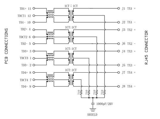 Low-Profile RJ45 Jack LPJK7436A98NL 1000Base-T Industrial Ethernet