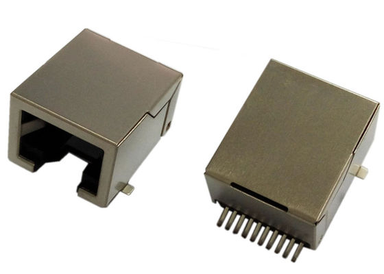 10p10c Smt Rj50 Connector 10 Position Surface Mounting Ethernet Socket