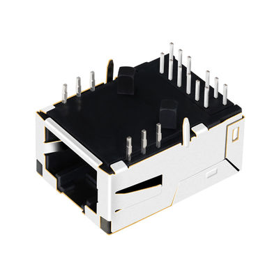 L829-1J1T-43 1000BASE-T MagJack RJ45 Low Profile Tab Up OG/Y Leds