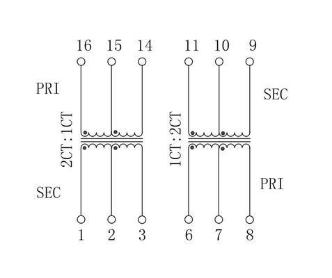 53TB-1222ANL / LPB81090NL Telecom Transformer 16 Pins 1500Vrms With ...