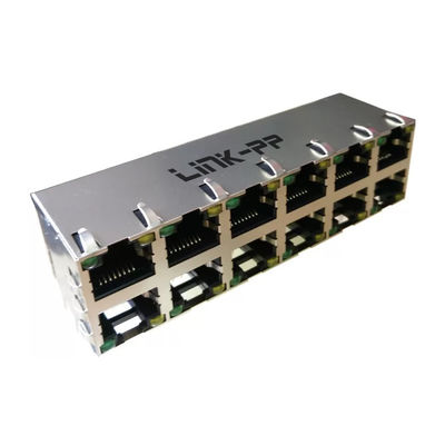 1-1840267-4 POE RJ45 Stacked Jack POE+ 2x6 POE Rj45 Pinout 2-1840267-4