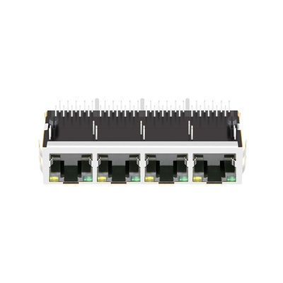 4 Port PoE RJ45 Connector Magjack 10/100Base-T Bob Smith Termination