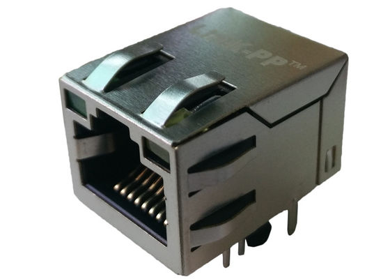 HFJT1-1G01-L11RL RJ45 With Integrated Magnetics1x1 Tab-Up Gigabit FastJack