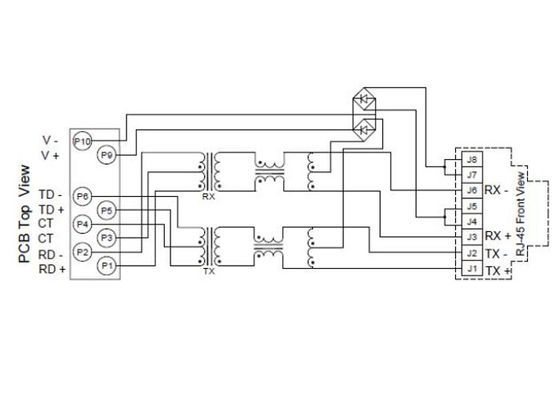 ARJP11A-MBSB-A-B-EMU2 Through Hole RJ45 With Integrated Magnetics LAN ...