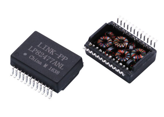 HST-24056SCR 1500Vrms Gigabit Ethernet Magnetic Transformer With POE