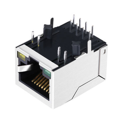 RJ-10146J 10 / 100M Single Port Stacked Rj45 Connectors LPJ0017FENL ISO9001