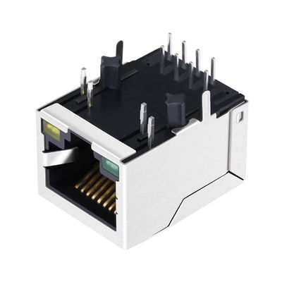 J00-0045NL PulseJack Right Angle 1x1 Modular Connectors - 100Base Rj45 Magnetics