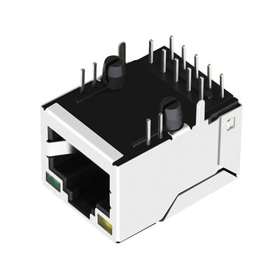 JXD1-0019NL Yellow / Green Led 1x1 Port 1000 Base-T RJ45 Connector Module
