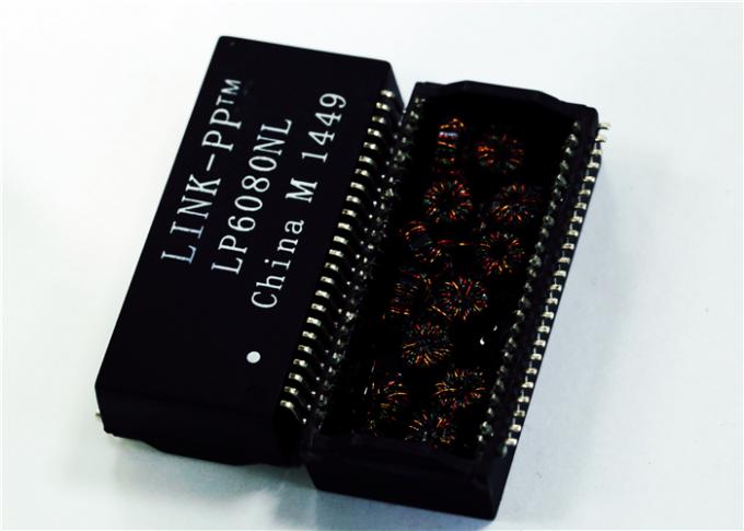 Dual Port SMD Gigabit Magnetic POE Transformer / POE+ Isolation ...