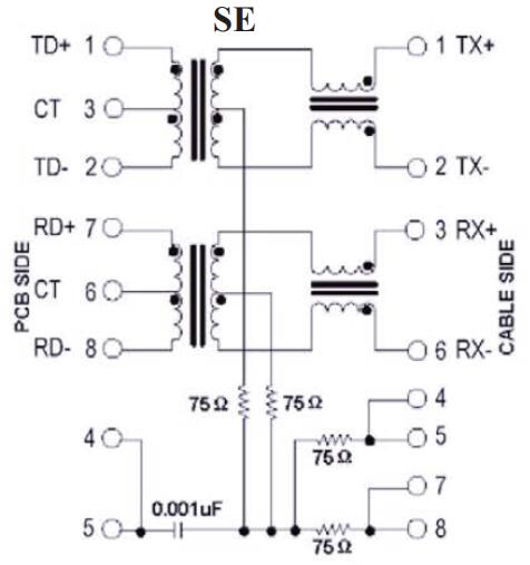 ARJ11D-MASE-A-B-FMU2 RJ45 Single Port 10/100 Ethernet MagJack For DSP ...