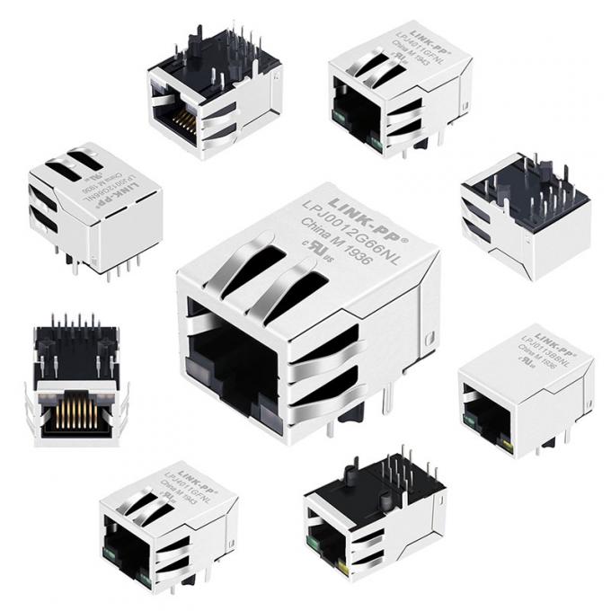 LPJG0801GBNL Rj45 Connector Jack , Gigabit Ethernet Magnetics 1GbE Port