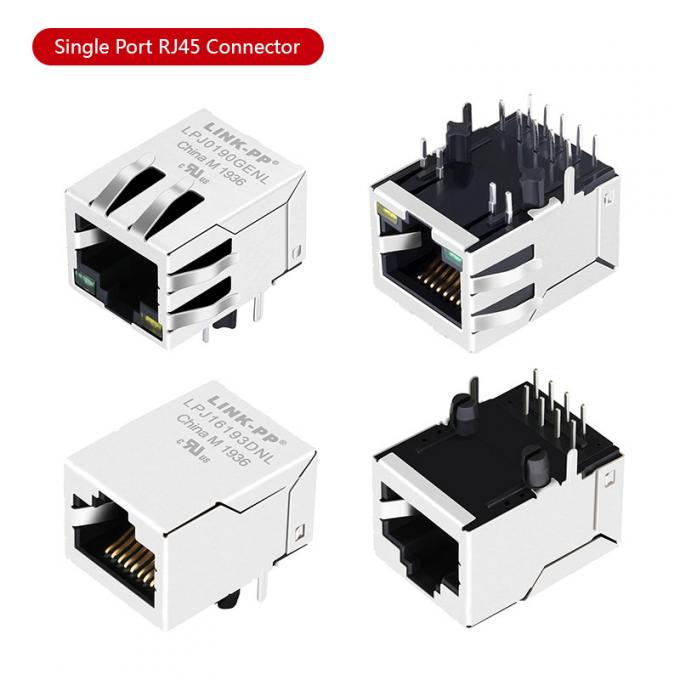 LPJ0024ABNL Single Port 10/100 Base-T RJ45 Female Connector Socket ...
