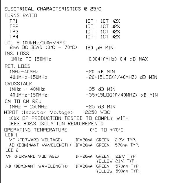 L8BJ-1K1T-KDE 2.5G Base-T Tab Down 1X1 Port Low Profile RJ45 Magnetic ...